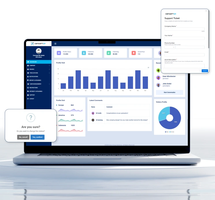 QR Code Generator and Management System